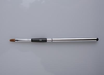 Chine Brosse escamotable de luxe de lèvre avec les cheveux de sable et le chapeau les plus fins en métal pour le déplacement à vendre