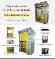 Touch Screen Control Panel Automatic Rolling Door Modular Cargo Air Shower Clean