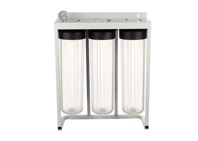China Water 4.5 x 20 Triple Floor Mount High Flow Filter System with clear sump for sale