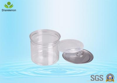 Cina barattolo di plastica della radura ermetica della scatola metallica del commestibile 370ml per l'imballaggio di stoccaggio in vendita