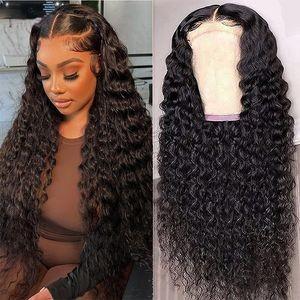 China Wholesale Brazilian Curls 13X6 13X4 Glueless HD Transparent Lace Front Human Hair Wig for sale