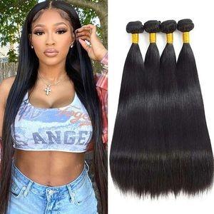 China Wholesale Double Drawn Straight Cheap Brazilian Remy Cuticle Aligned Virgin Raw Human Hair Extension Weave for sale