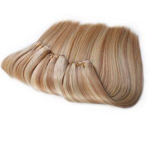 China Brown Bundles Brazilian Straight Remy Luxury Human Hair Weft for sale