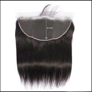 China 13X6 Transparent Lace Frontal Melt Skins Brazilian Straight Lace Frontal Closure Human Hair Pre Plucked Lace Frontal for sale