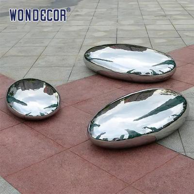 중국 Geometry Cobble Stainless Steel Garden Sculptures 3 Dimensional 판매용