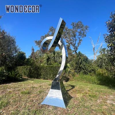 중국 Smooth Forged Metal Sculpture Stainless Steel Twisted Spiral Column Geometry 판매용