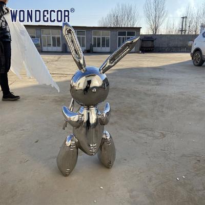 중국 Powerful Forged Metal Sculpture Large Scale Geometric Art Rabbit 판매용