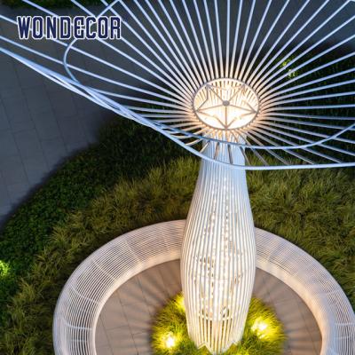 중국 Large Linear Tree Pavilions Stainless Steel Statue In Gardens 판매용