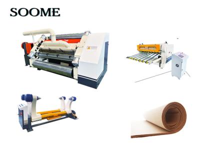 China 1800 mm 2 lagen Gekraakte karton productielijn Verwarming stoom of elektrisch Te koop