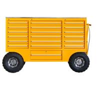 Cold Rolled Steel Chest Trolley with Powder Coat Finish and Stainless Steel