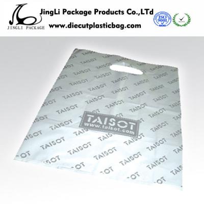 China Corte o polybag plástico selado quente de Eco do PE do saco do punho das palavras para comprar à venda