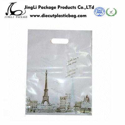 China Recicl o saco de plástico cortado LDPE segure o saco para o supermercado, cinzelando a impressão à venda