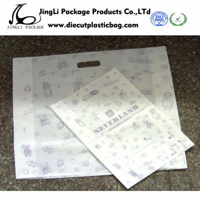 China Eco relativo à promoção cortou sacos de plástico varejos do saco de plástico para o pano à venda