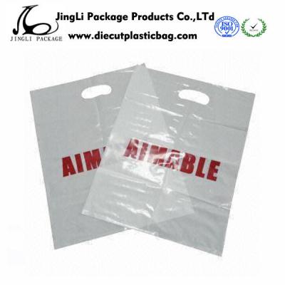 China Polybag plástico amigável personalizado do PE dos sacos de mão de Eco da loja para a roupa à venda