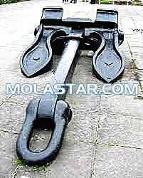 China Uso de acero del barco de Stocklees para el ancla marina de Stockless del ancla de Byers de la nave del ancla de Byers del deber de Heavey para el infante de marina en venta