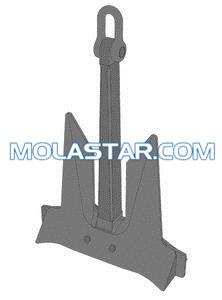 China Ancla de acero de diversa del tamaño del acero inoxidable ancla de la nave AC-14 para la alta ancla marina del poder de tenencia en venta