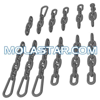 China Cadena de ancla del remolque para la cadena de ancla marina galvanizada de amarre de la cadena de ancla del remolque de la inmersión caliente de la nave en venta