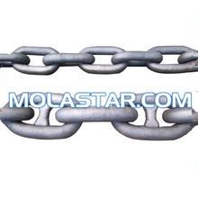 China Cadena de ancla marina galvanizada de amarre de la cadena de ancla de la inmersión caliente de la cadena de ancla en venta