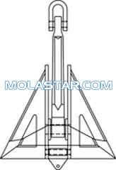 China Hot Dip Galvanized Stainless Steel Molastar Superior Delta Anchor Offshore Anchor Easy Handling Steel Anchor For Marine for sale