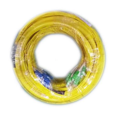 China 12Cores Fiber Optic Patch Cord SC-SC Optical Fiber Cable 4C/6C/12C Indoor Fiber Patch Cable for sale