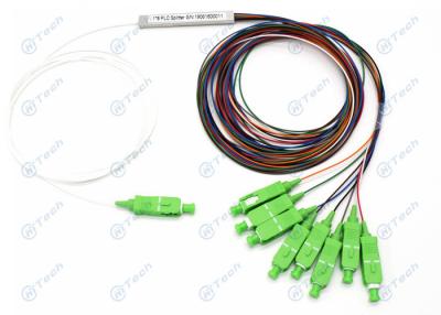 China SC Apc Fiber Optic PLC Splitter / 1x8 PLC Splitter With IEC Standard Connector for sale