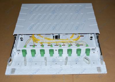 China Light Weight 24 Port SC Fiber Patch Panel , Fiber Cable Patch Panel ABS / PC Material for sale