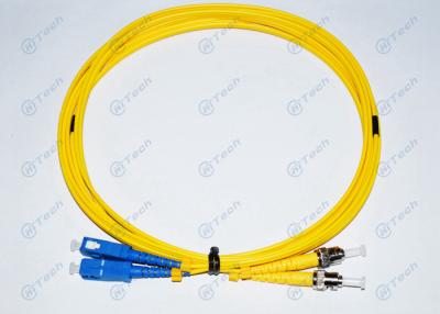 China Fiber Optic Patch Cord Single Mode Duplex ST To SC Fiber Patch Cable for sale