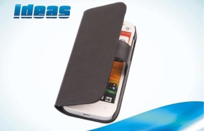 Cina Cassa del telefono del cuoio del portafoglio HTC, cassa del cuoio del telefono cellulare della st T528T di HTC uno in vendita