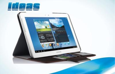 Cina Il PC pieghevole Samsung di Brown riduce in pani le casse di cuoio per Samsung N8000 in vendita