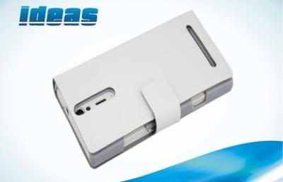 Cina Copertura del telefono della cassa del cuoio di Sony Xperia di vibrazione del libro per Sony S LT26i in vendita