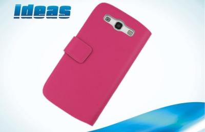Cina Casi sottili della copertura del cuoio della galassia S4 di vibrazione i9500 Samsung, morbidezza rosa in vendita