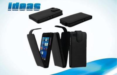 中国 防水 PU の縦の革箱、ブラックベリー Z10 の携帯電話の革箱 販売のため