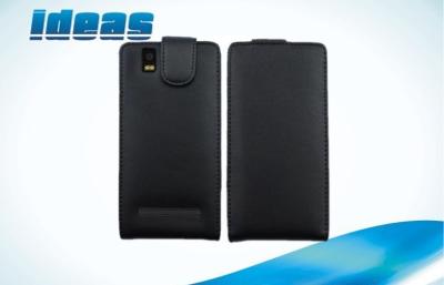 中国 注文パターン縦の革場合、Motorola XT928 のための黒い電話袋 販売のため