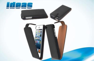 中国 iPhone の平織りが付いている小型縦の革場合 PU カバーのため 販売のため