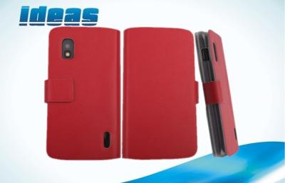 Cina Copertura su ordinazione delle casse del portafoglio del telefono cellulare del LG del cuoio con la cinghia, protettiva in vendita