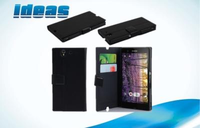 Cina Borsa del portafoglio del telefono cellulare di Eco Sony, OEM della cassa del cuoio del telefono cellulare in vendita