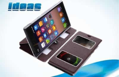 中国 フリップ Xiaomi 3 の二重 Windows の背部携帯電話の保護カバーの箱 販売のため