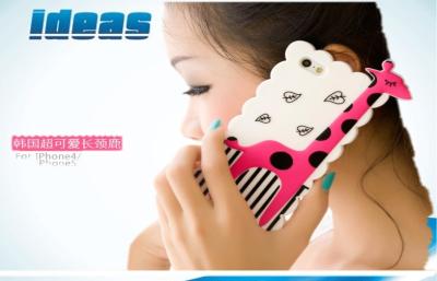 Cina Casi adorabili del telefono cellulare del silicone per Iphone 5s/Iphone 5/Iphone 4s in vendita