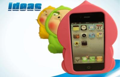 Cina Casse animali su misura del silicone di 3D Corea per il telefono cellulare 5s/5 di Iphone in vendita
