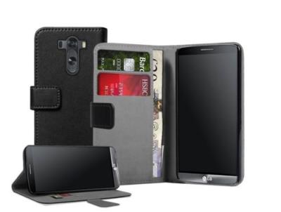 Cina Coperture del telefono cellulare del LG del sacchetto del cuoio del portafoglio di modo con la fessura per carta in vendita