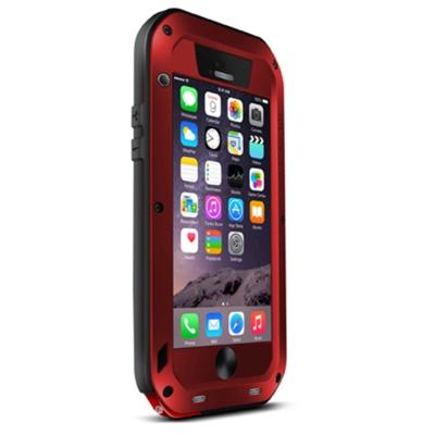 Cina Il telefono cellulare di alluminio impermeabile protettivo rosso del metallo riveste le coperture per il iPhone 6 in vendita