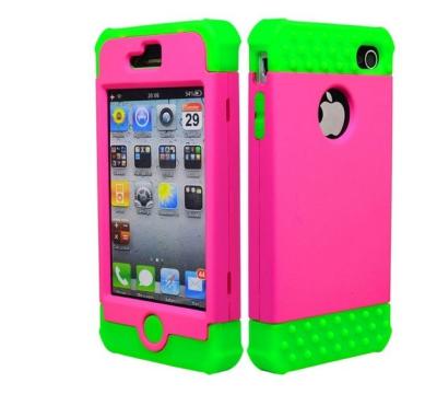 Cina Protezione leggera delle casse del telefono di cellula al silicio di Iphone 4 di colore della miscela durante lo sport in vendita