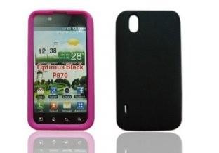 Cina Casse del telefono delle cellule del silicone di alta qualità per il LG Optimus P970 nero in vendita