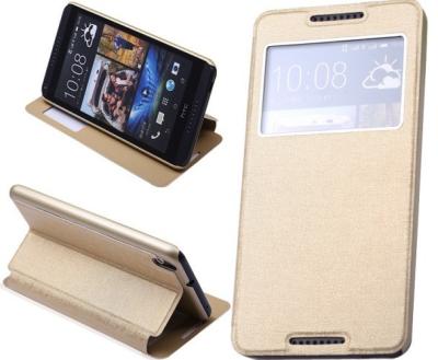 Cina Casi del telefono cellulare del cuoio HTC dell'esposizione della finestra per HTC 816/copertura mobile di vibrazione in vendita