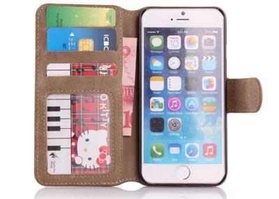 Cina Casse variopinte amichevoli eco- del portafoglio del telefono cellulare con la fessura per carta/rivestimento protettivo di Iphone 6 in vendita