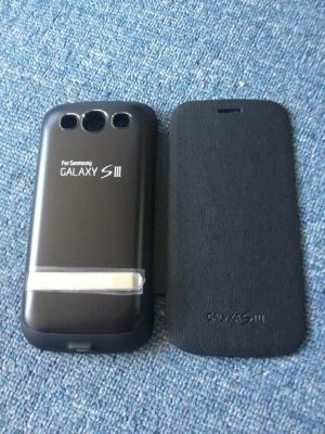 Cina Caso di cuoio della copertura del caricabatteria della Banca di potere esterno del sacchetto per la galassia S3 di Samsung mini in vendita