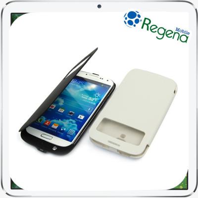 Cina caso del caricabatteria degli accessori del telefono cellulare 3500mah con la banca di potere della copertura del cuoio della finestra per la galassia di Samsung in vendita