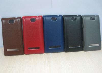 Cina Copertura di cuoio del telefono del grano per HTC 8S, cassa del telefono per HTC 8S in vendita