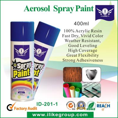 Cina Pitture di spruzzo asciutte veloci lavabili dell'aerosol blu per di cuoio/ceramico/plastica in vendita