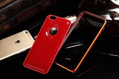 Cina Coperture del metallo di Iphone con il modello del coccodrillo in vendita